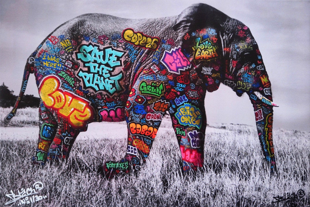 Elephant / Limited Edition Signed and Numbered by Blach® - Etsy