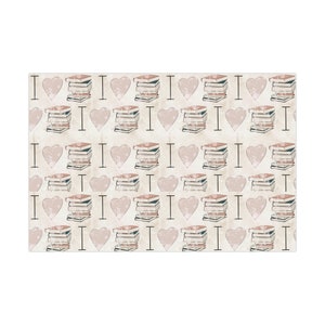 Bookish Wrapping Paper, Unique Gift Wrap, Birthday Gift for Booklover ...