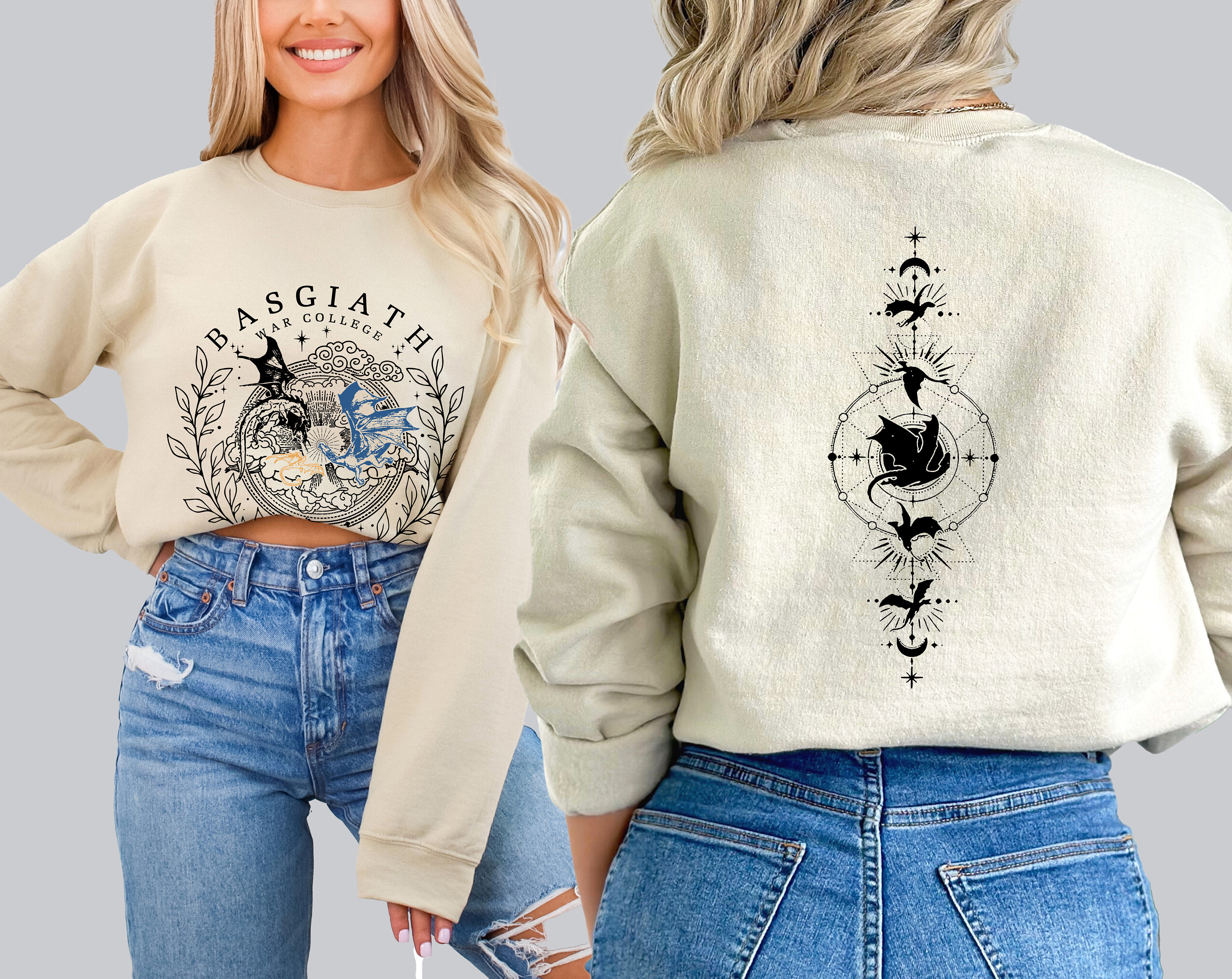 Fourth Wing Sweatshirt, Bookish Merch, Basgiath, Booktok, Crewneck ...