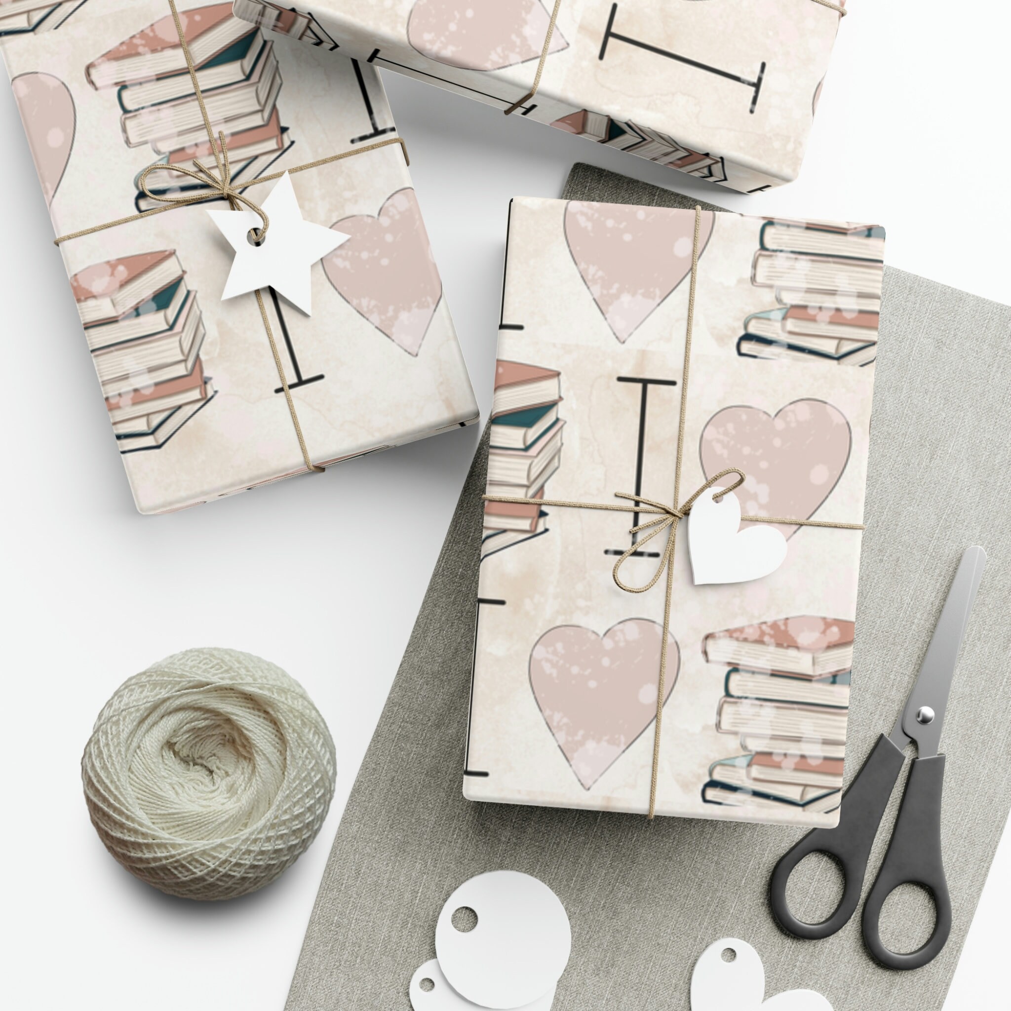 Bookish Wrapping Paper Unique Gift Wrap Birthday Gift for - Etsy