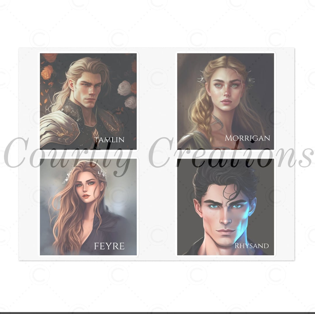 ACOTAR, Characters Sticker Sheet, Bookish Stickers, Gift for Boklove ...