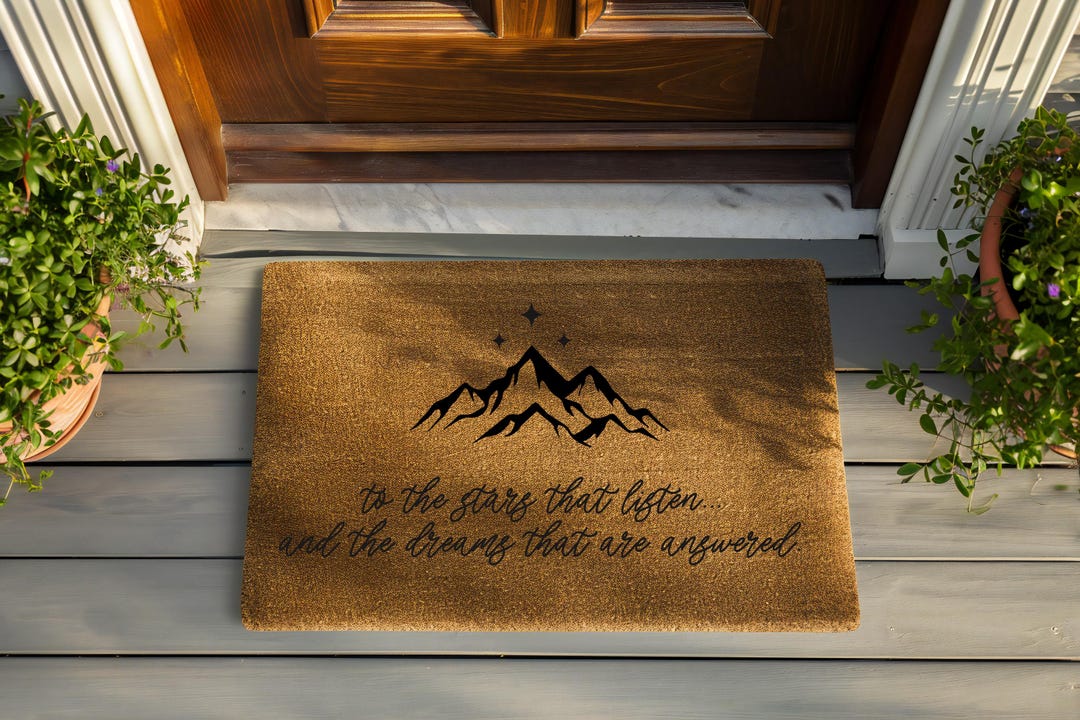 ACOTAR Themed Doormat, 'to the Stars That Listen and the Dreams That ...