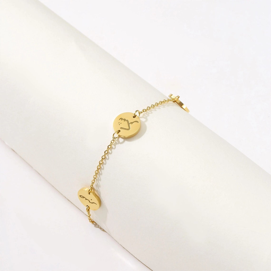Islamic Bracelet Minimalist Arabic Bracelet for Gift 18K Gold Plated ...