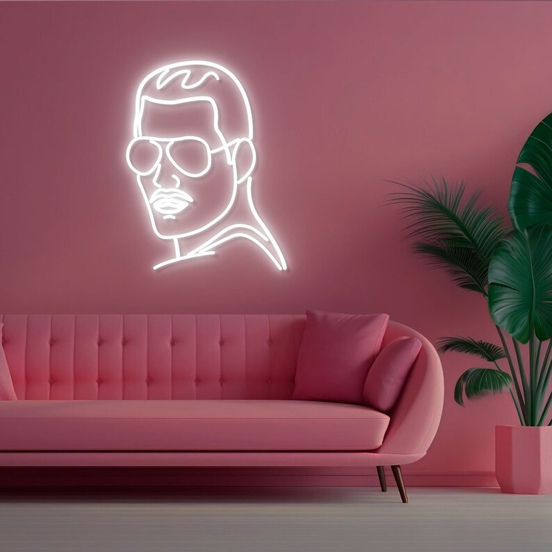 Freddie Mercury Led Neon Sign Queen Rock Band Artwork Bohemian Rhapsody ...
