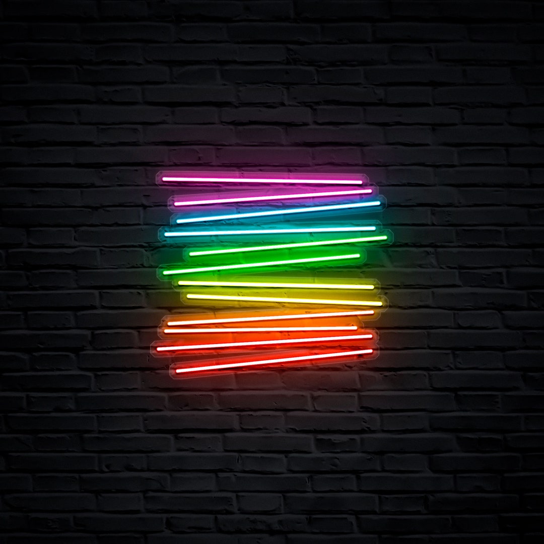 Rainbow Flag Led Neon Sign | Pride Sign | Lgbtq+ Wall Art | Colourful ...