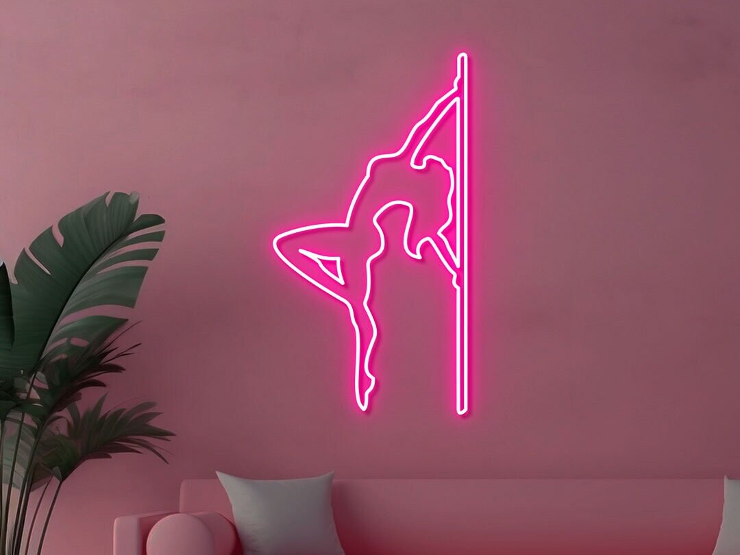 Pole Dance Led Neon Sign | Pole Dance Move Hangman | Pole Dancing ...
