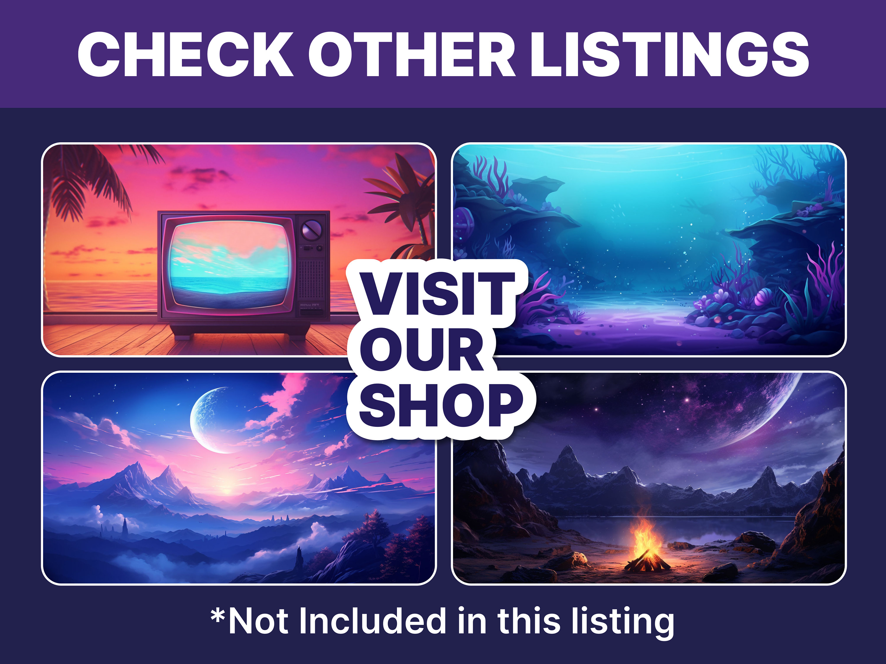 Animated Retro Background Lofi Vtuber Room Twitch Streaming Screen ...