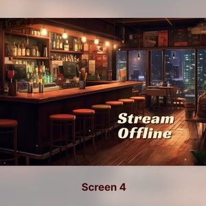 Animated Stream Pack Lofi Bar Twitch Stream Package Lofi Twitch Stream ...