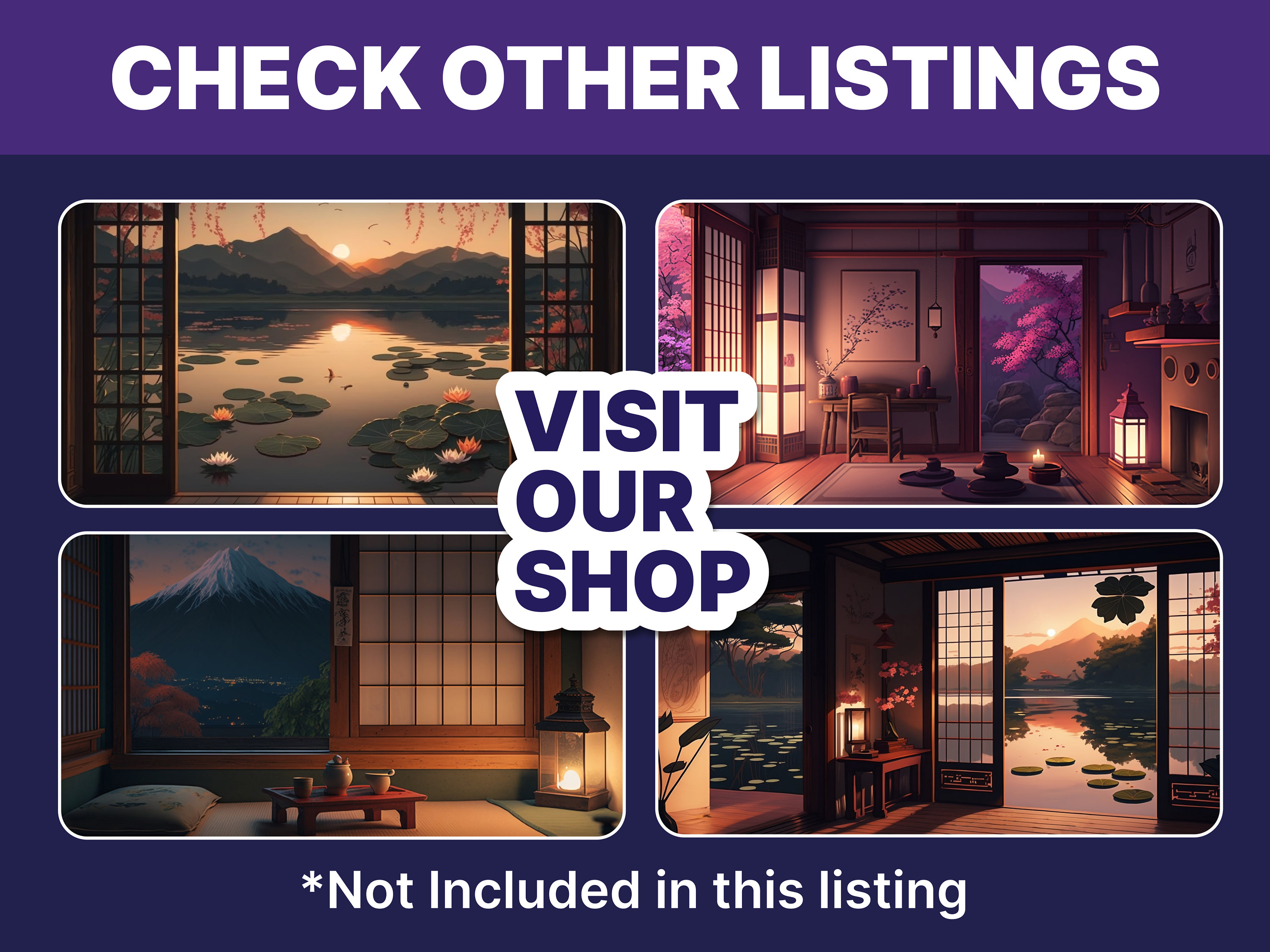 Animated Virtual Background Beautiful Evening Vtuber Background Twitch ...