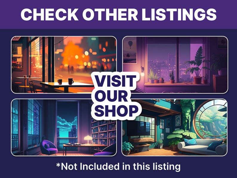 Animated Background Stream Screen Cozy Room Twitch Screen - Etsy