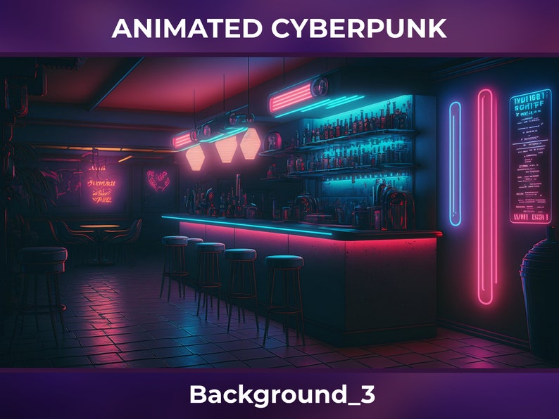 Animated Background Cyberpunk Mega Bundle 5 Cyberpunk - Etsy