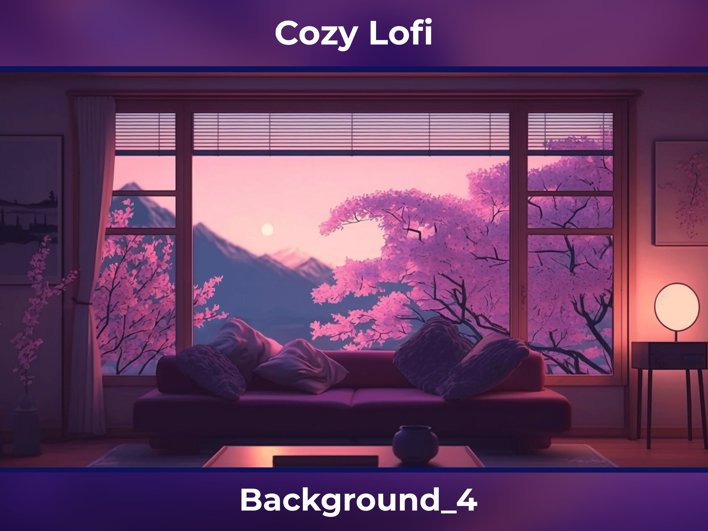 Animated Background Cozy Lofi Room Mega Bundle 5 Lofi Vtuber Background ...