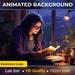 Animated Lofi Girl Virtual Background: Twitch Stream Vtuber Overlay - Etsy