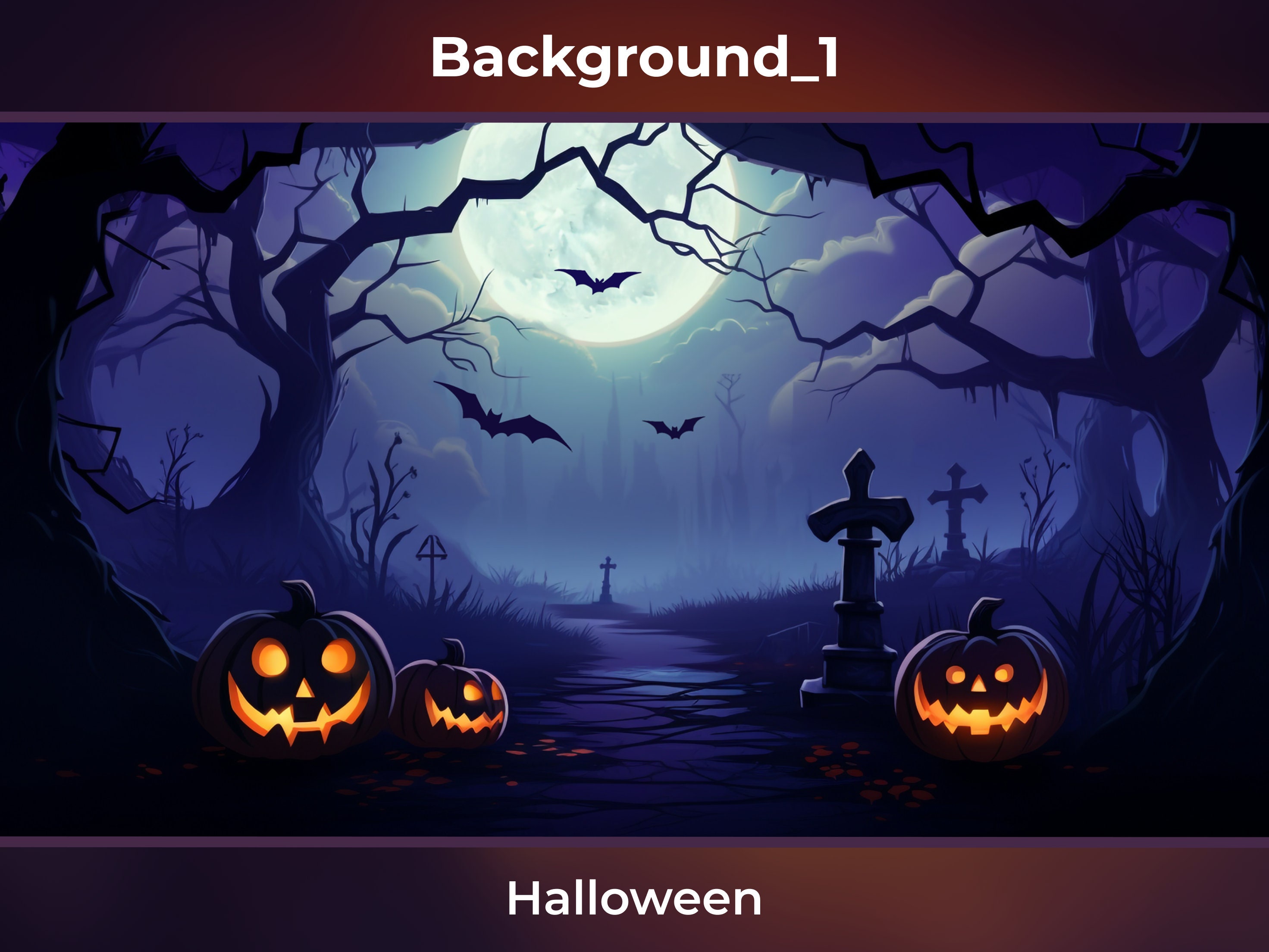 Animated Virtual Background Halloween Bundle Looped Vtuber - Etsy