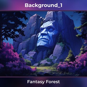 Animated Virtual Background Fantasy Forest Bundle Looped Vtuber ...