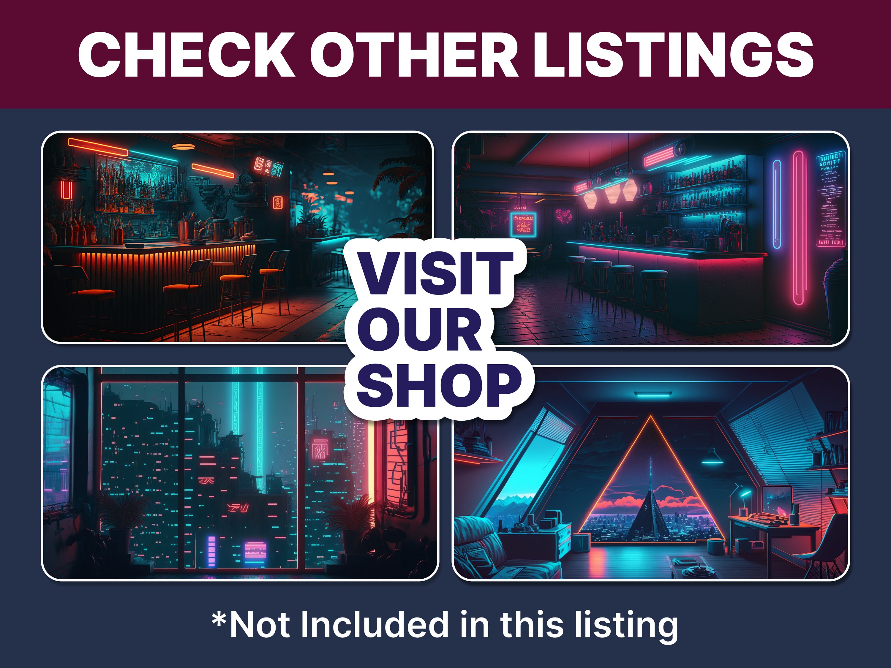 Animated Virtual Background Cyberpunk Train Looped Vtuber Etsy