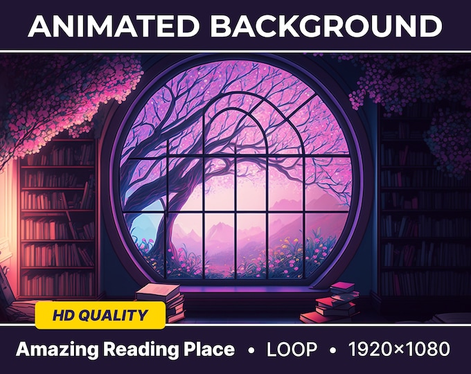 Animated Virtual Background A Cozy Night Vtuber Background Twitch ...