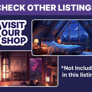 Animated Virtual Background Cozy Evening Looped Vtuber Background ...