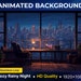 Animated Background Cozy Rainy Night Vtuber Background Twitch - Etsy
