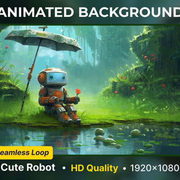 Robot Stream Overlay - Etsy