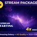 Animated Stream Pack Beautiful Galaxy Twitch Streaming Package Twitch ...