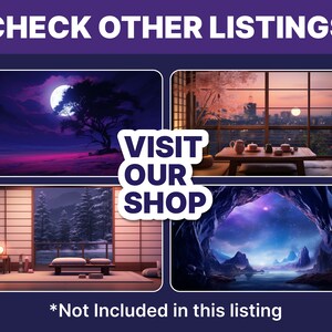 Animated Virtual Background Magical Sky Vtuber Background Twitch Stream ...