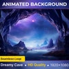 Animated Virtual Background Magical Twitch Overlay Looped Vtuber ...