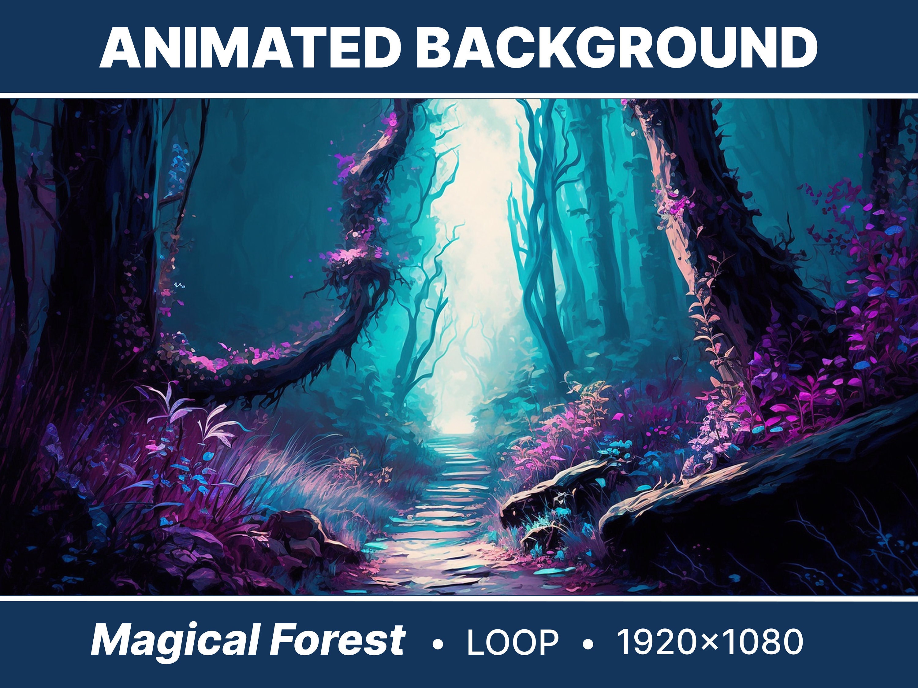 Animated Magical Forest Background