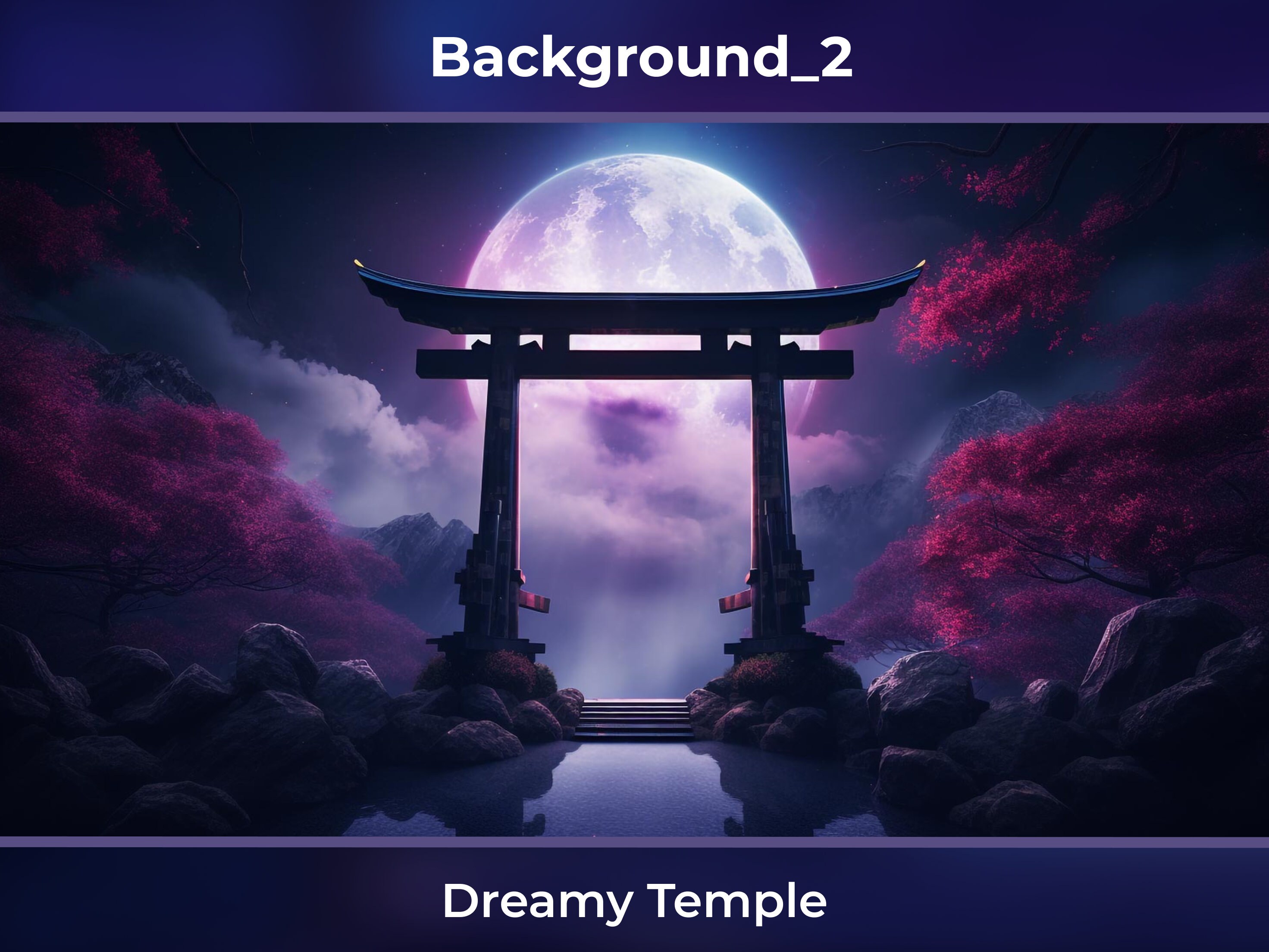 Animated Background Dreamy Temple Vtuber Background Twitch - Etsy