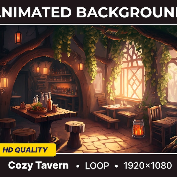 Animated Tavern Background - Etsy