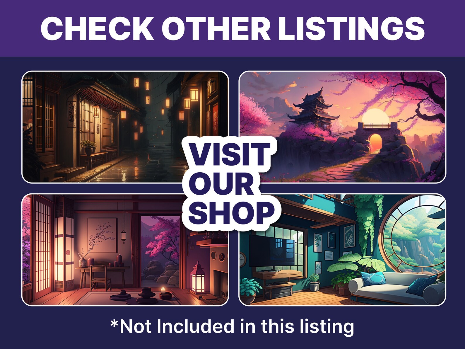 Animated Background Stream Screen Japanese Cafe Vtuber Lofi - Etsy