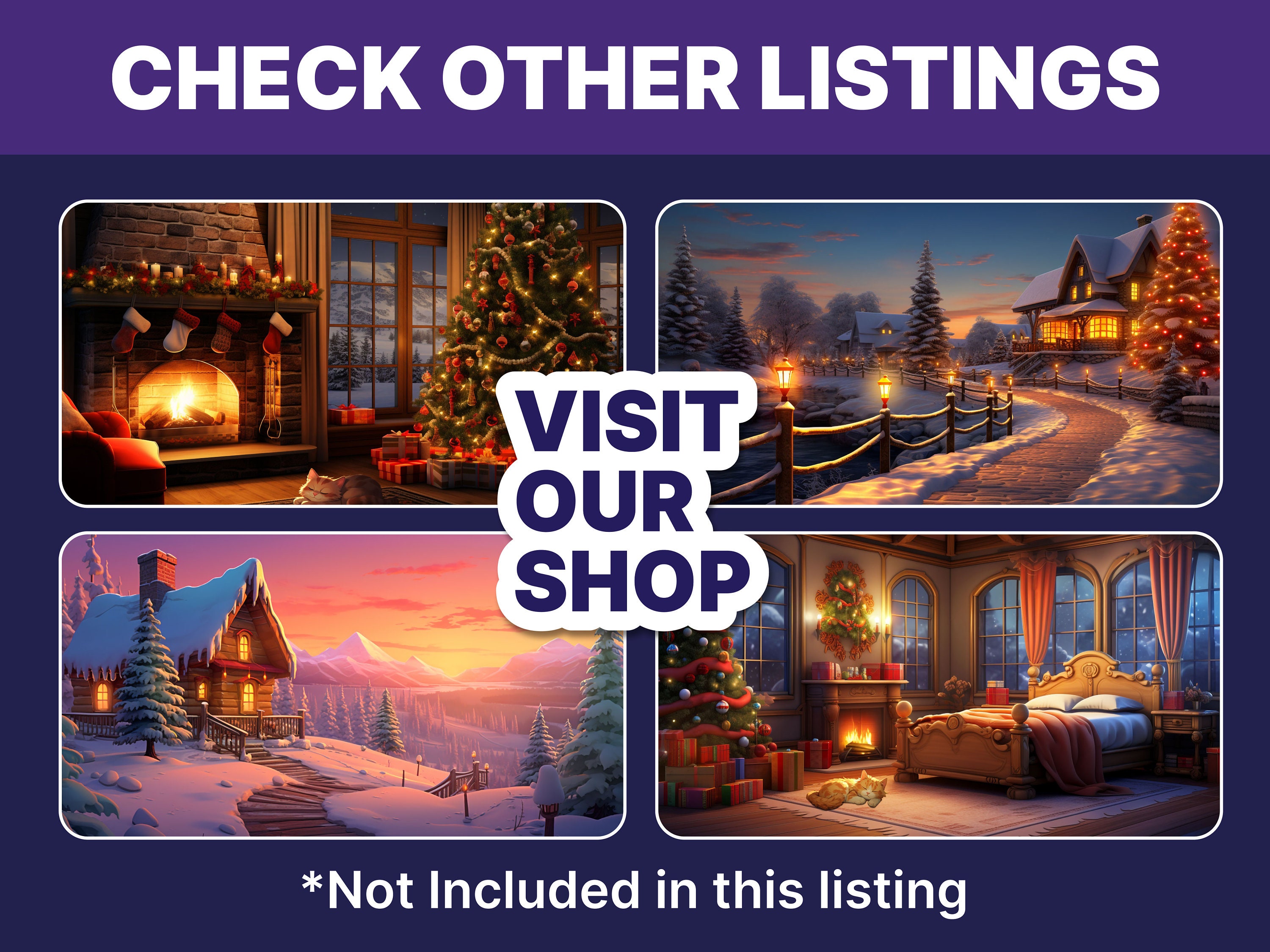 Animated Virtual Background Winter Nature Ambience Style - Etsy