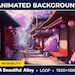 Animated Virtual Background A Beautiful Alley Looped Vtuber Background ...