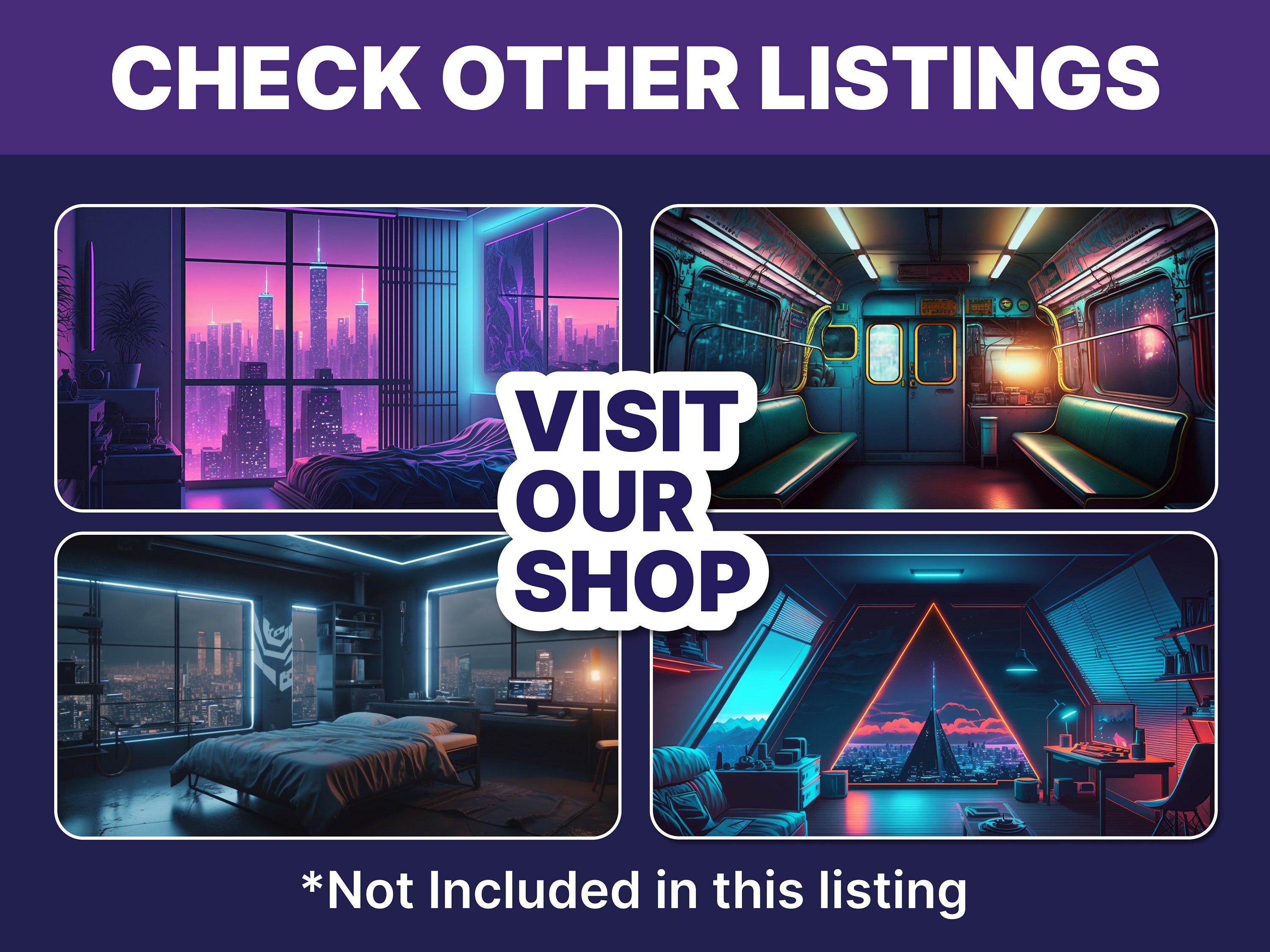 Animated Virtual Background Cyberpunk Alley Looped Vtuber - Etsy