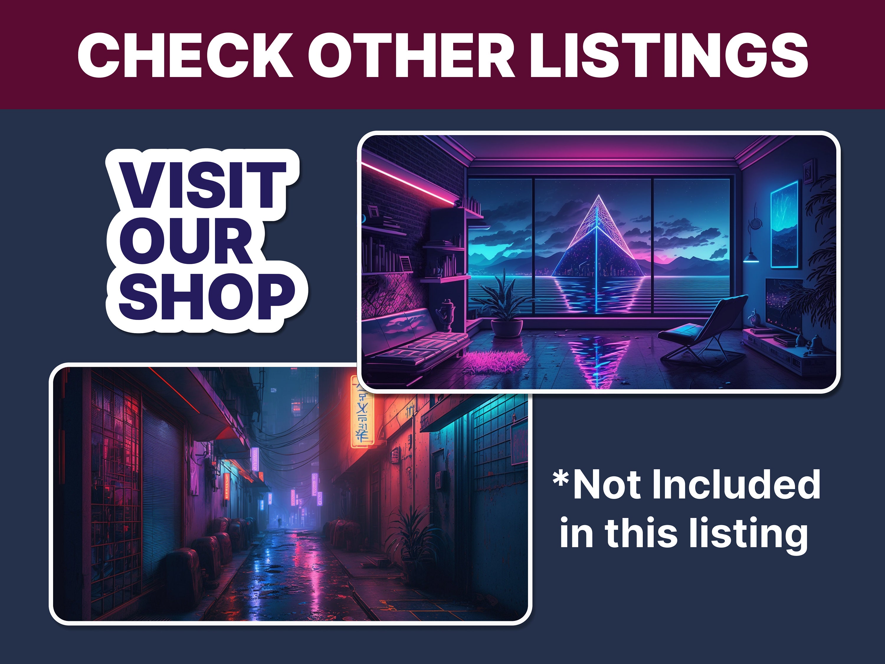 Animated Virtual Background Cyberpunk Train Looped Vtuber Etsy