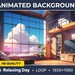 Animated Stream Screen Lofi Relaxing Day Looped Vtuber Background ...