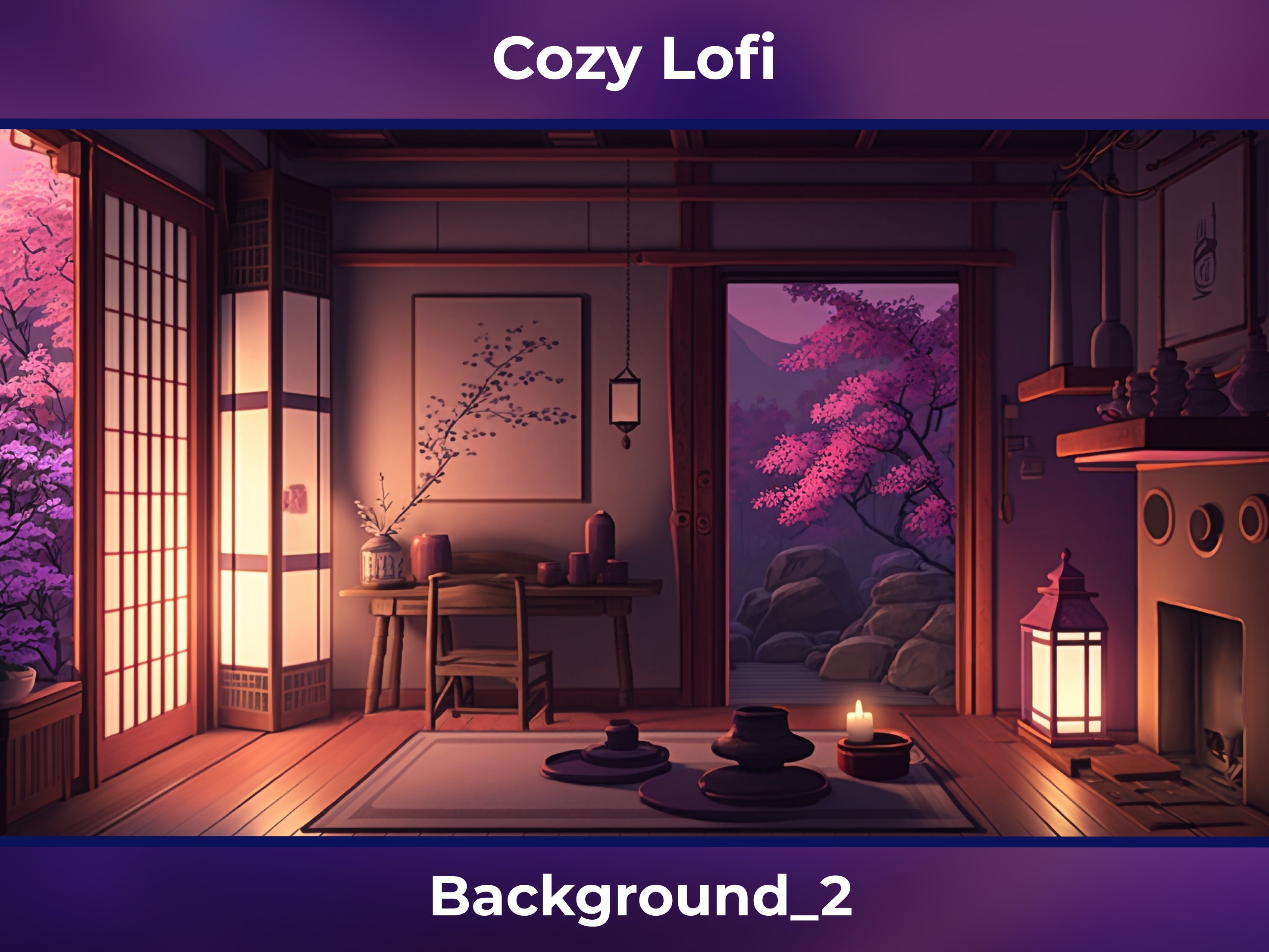 Animated Background Cozy Lofi Room Mega Bundle 5 Lofi Vtuber Background ...
