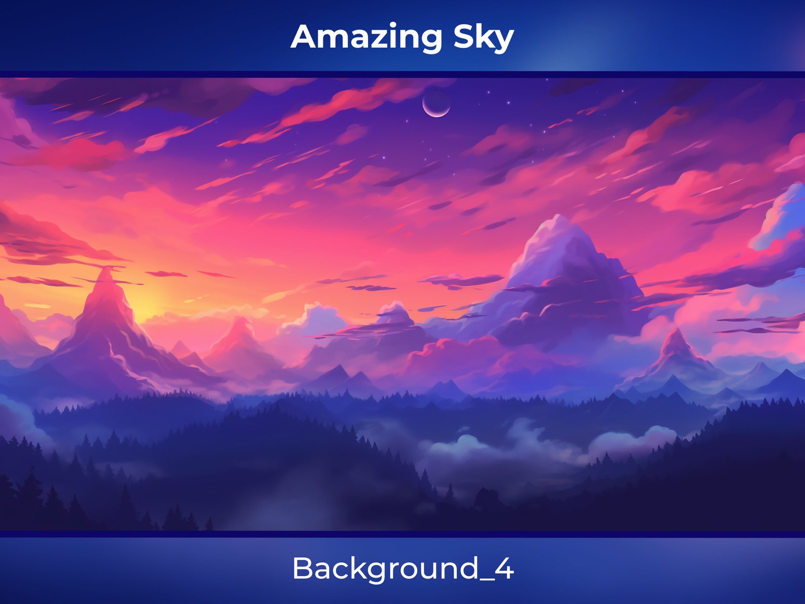 Animated Sky Background Mega Bundle 5 Cute Purple Looped - Etsy