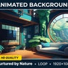 Animated Virtual Background A Beautiful Alley Looped Vtuber Background ...