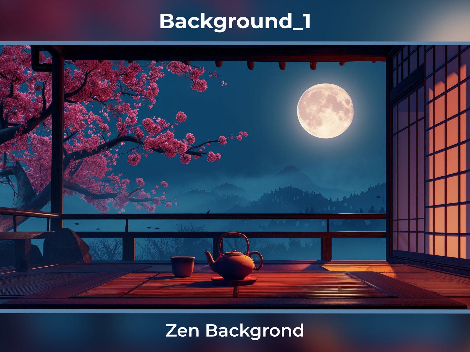 Animated Zen Background Vtuber Background Twitch Screen Animated Twitch ...