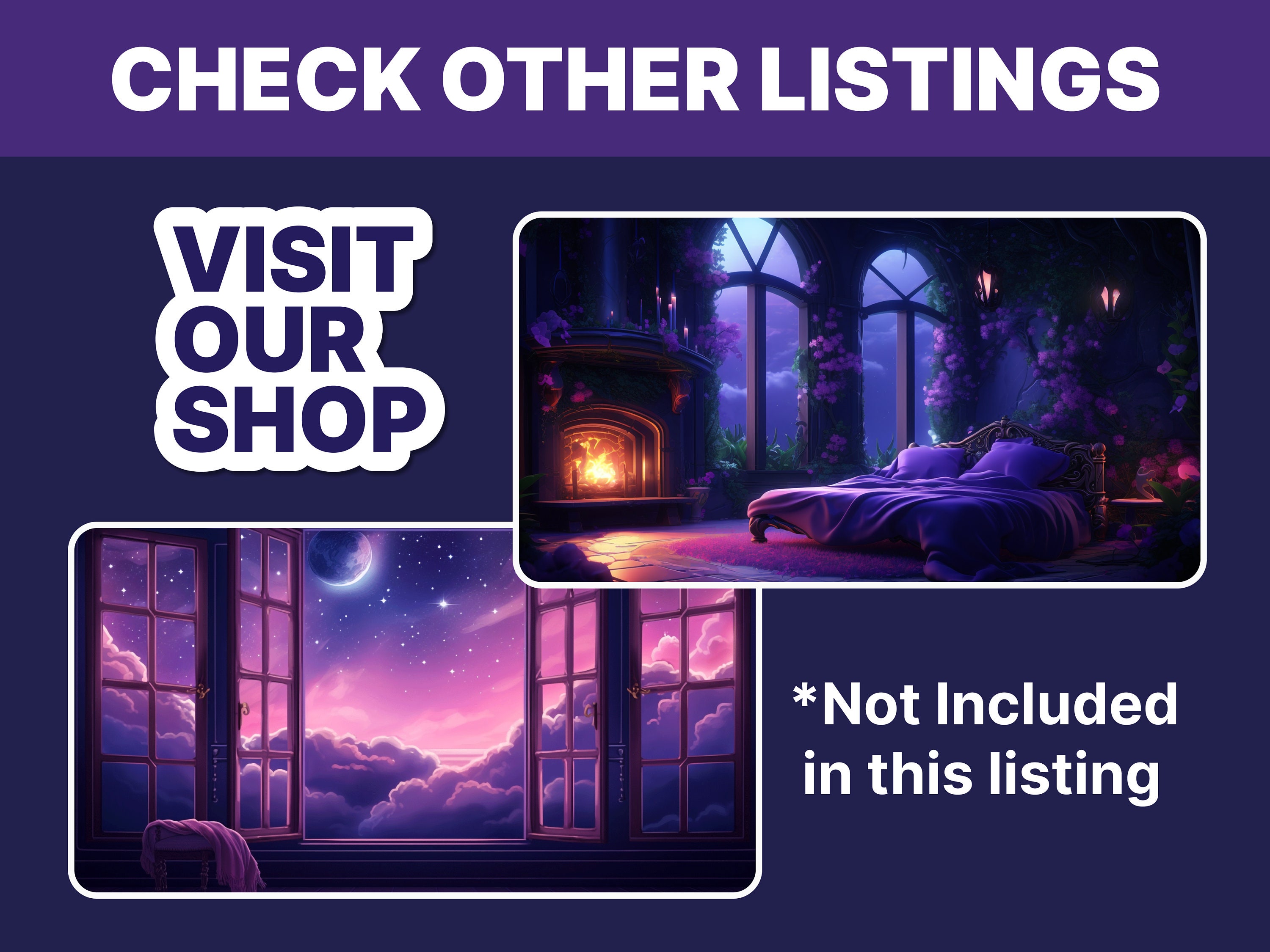 Animated Virtual Background Fairy Cozy Bedroom Twitch Screen Looped ...