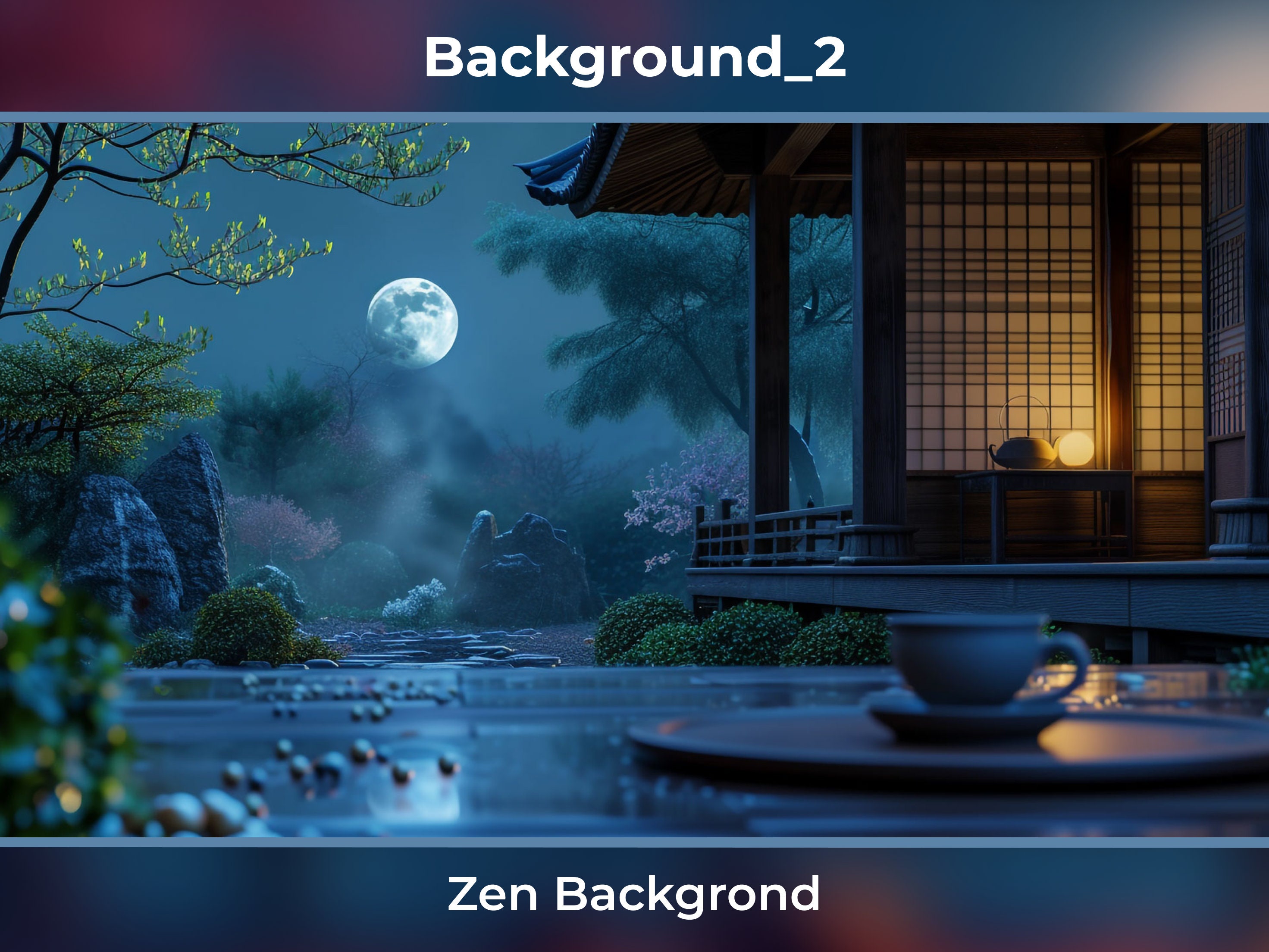 Animated Zen Background Vtuber Background Twitch Screen Animated Twitch ...