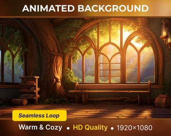 Animated Twitch Overlay Dreamscape Twitch Screen Looped Vtuber - Etsy