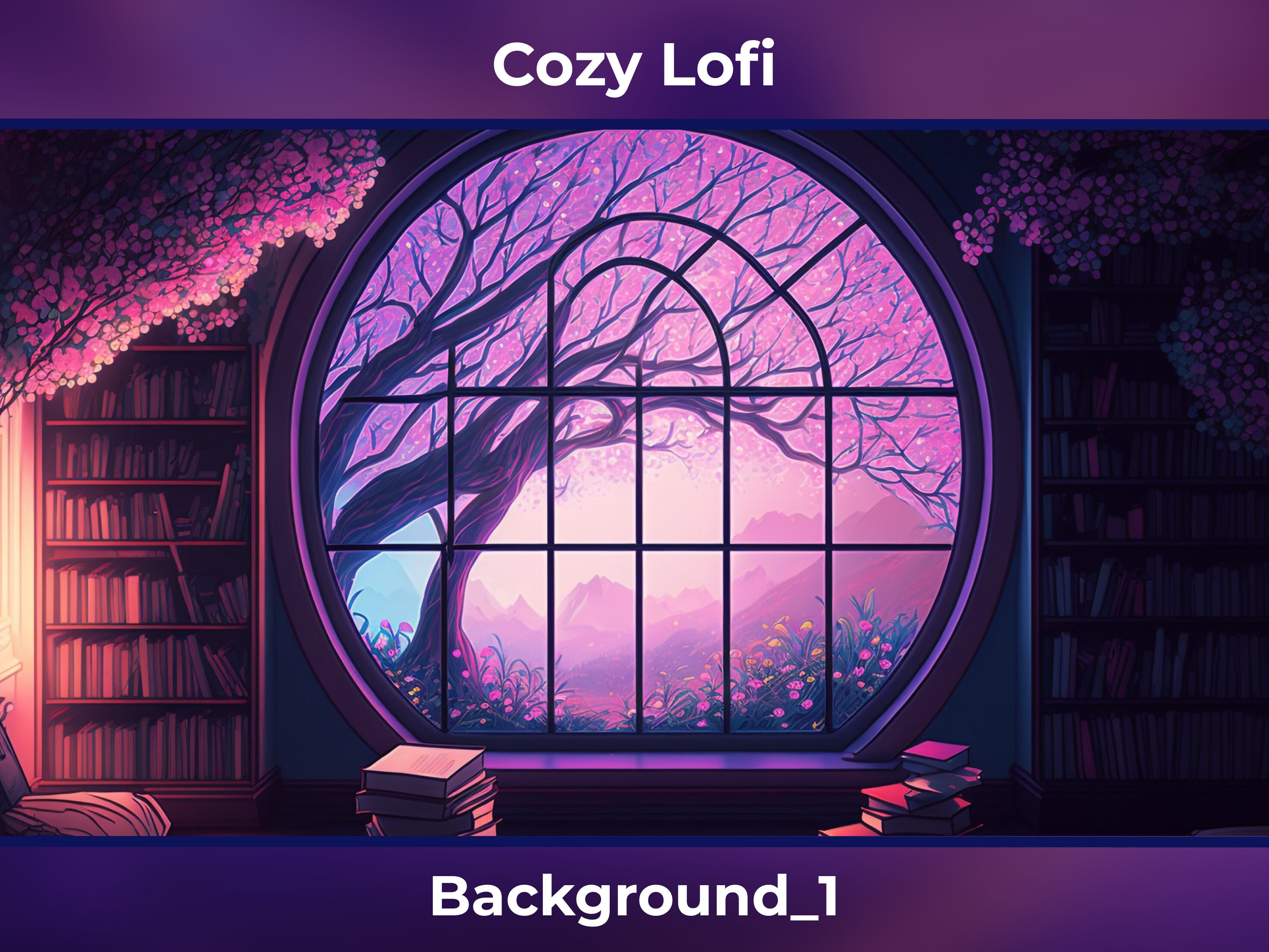 Animated Background Cozy Lofi Room Mega Bundle 5 Lofi Vtuber Background ...