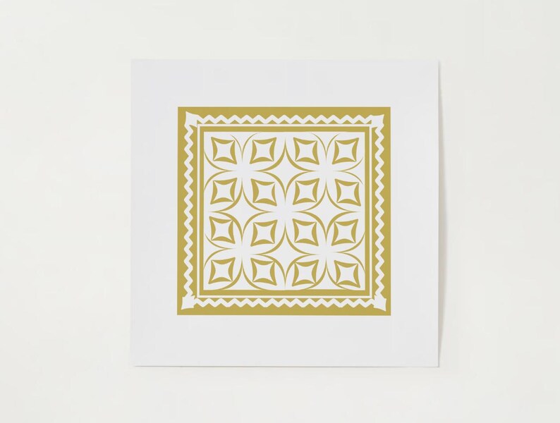 Beautiful Ralli Art Print - Abstract, Geometric Wall Art Inspired by ...