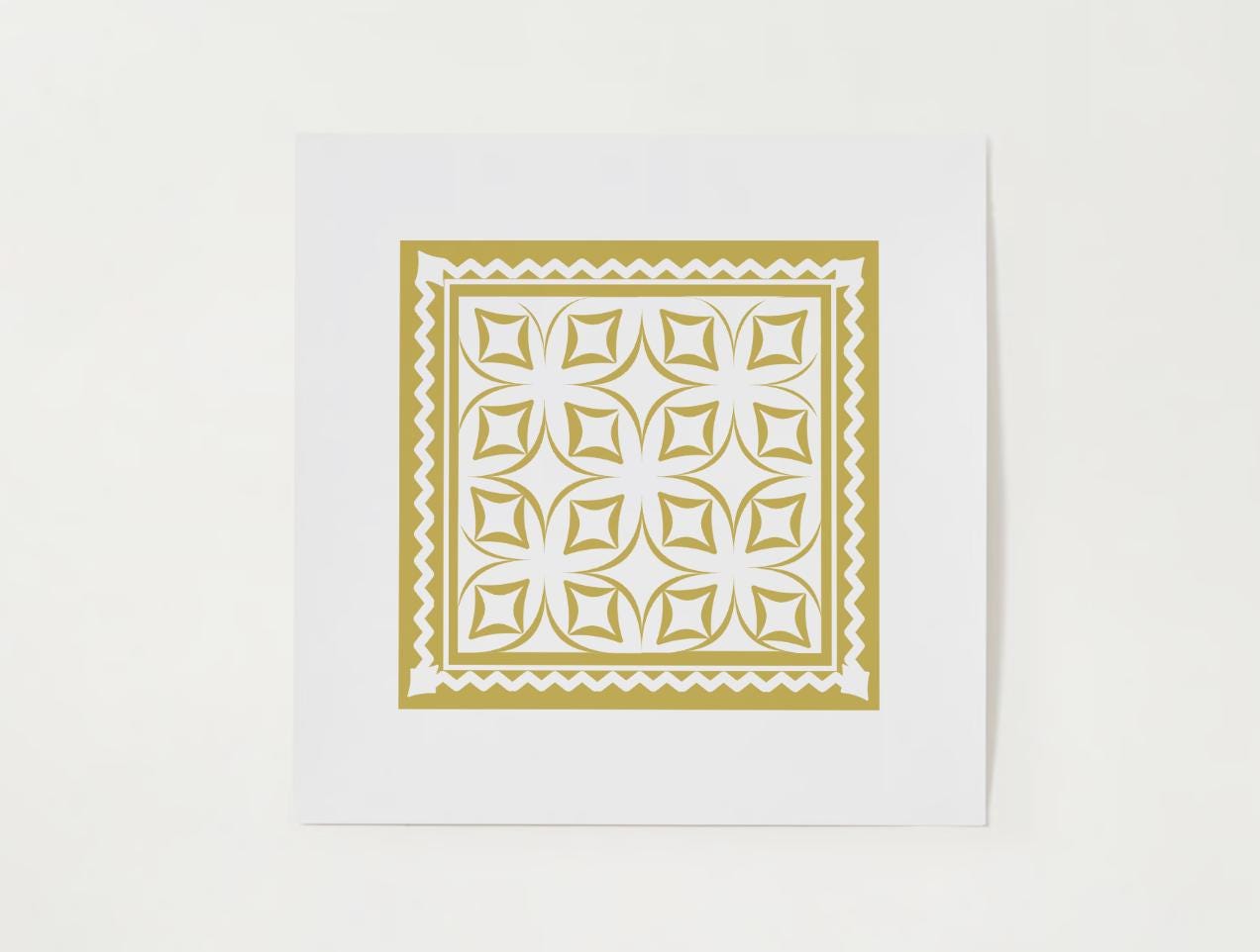 Beautiful Ralli Art Print - Abstract, Geometric Wall Art Inspired by ...