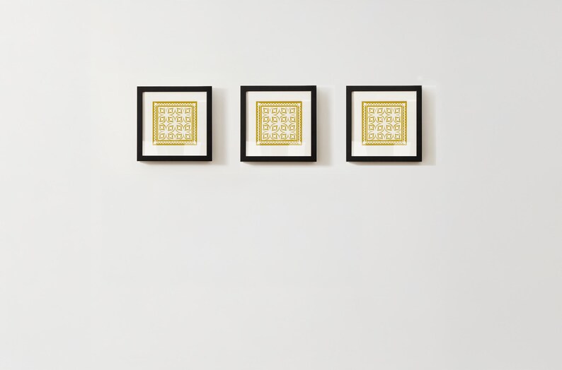 Beautiful Ralli Art Print - Abstract, Geometric Wall Art Inspired by ...