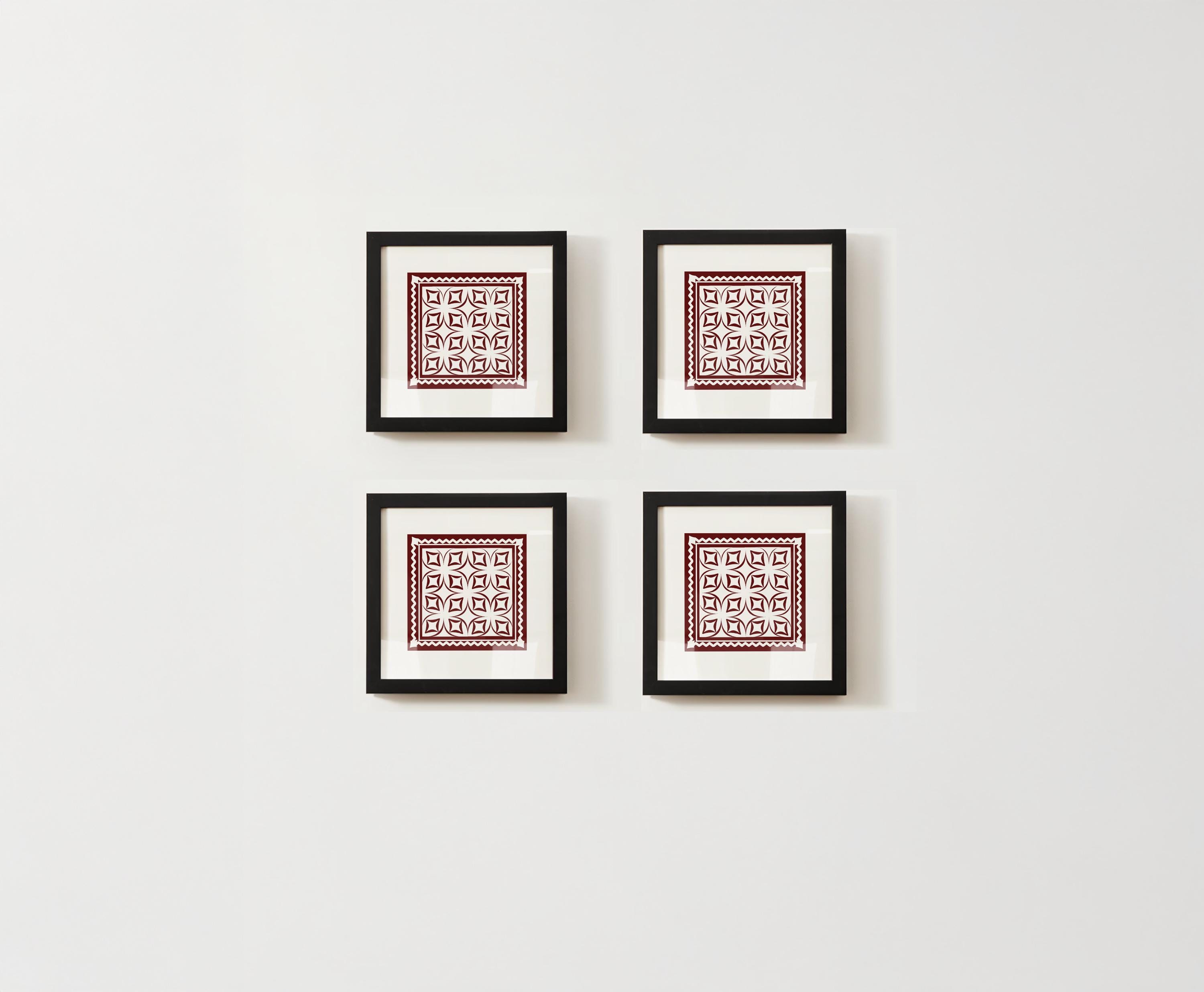 Beautiful Ralli Art Print - Abstract, Geometric Wall Art Inspired by ...