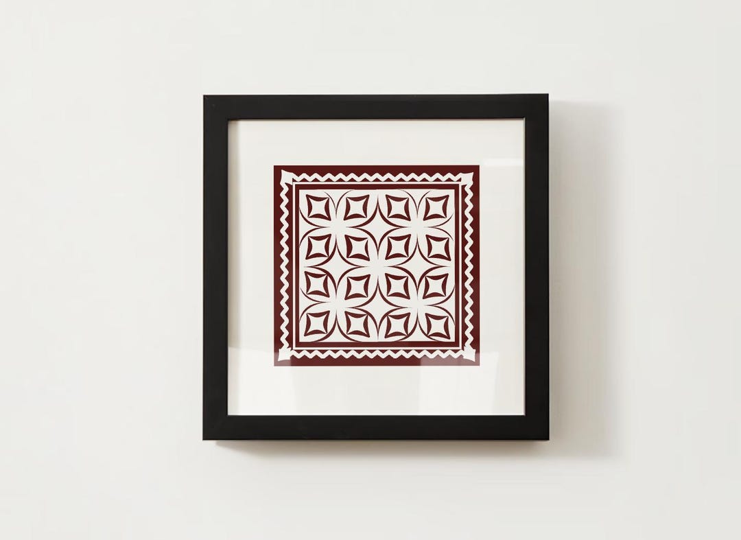 Beautiful Ralli Art Print - Abstract, Geometric Wall Art Inspired by ...
