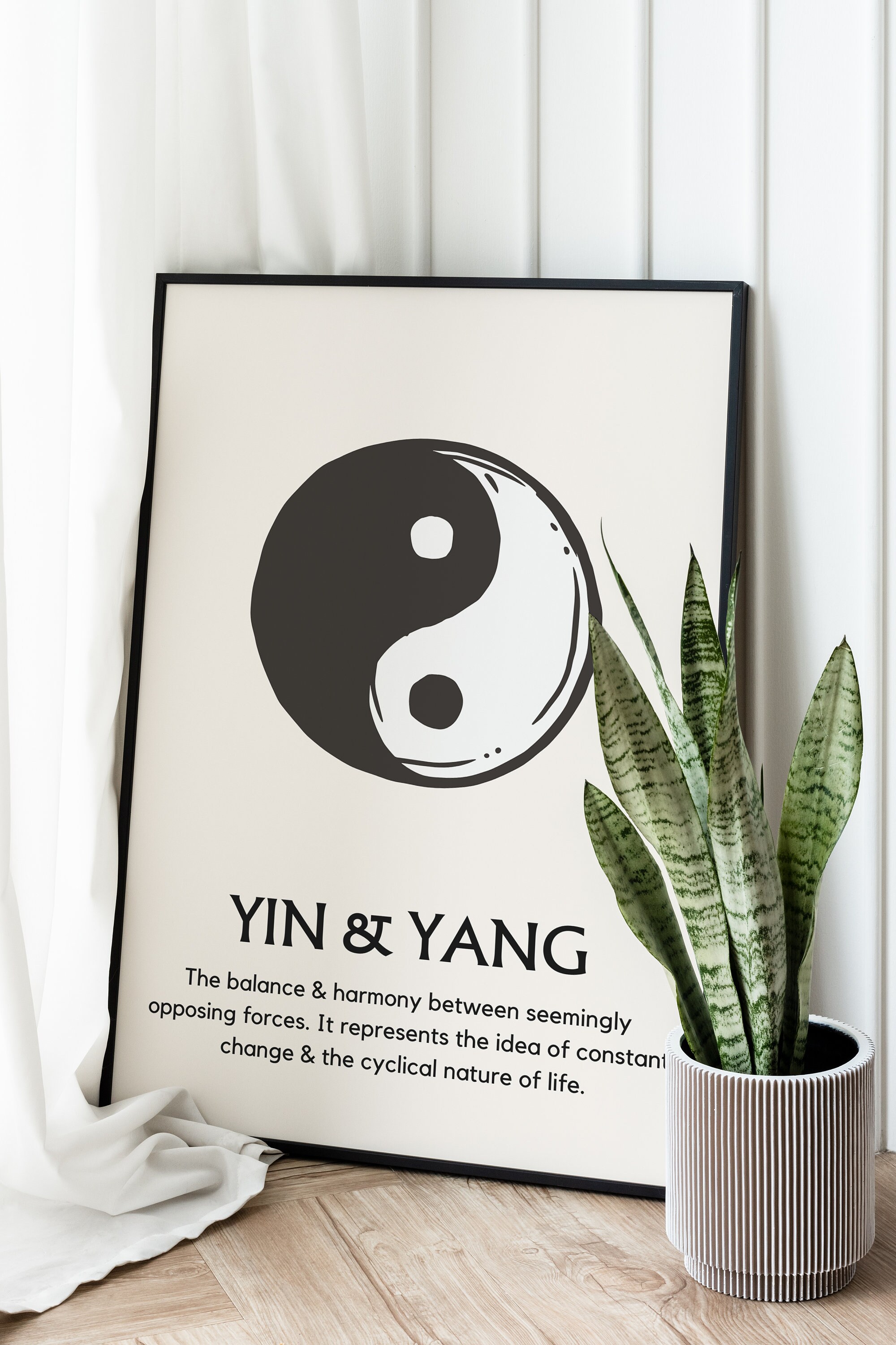 Yin Yang Zen Wall Art printable Zen Symbol Digital Download - Etsy